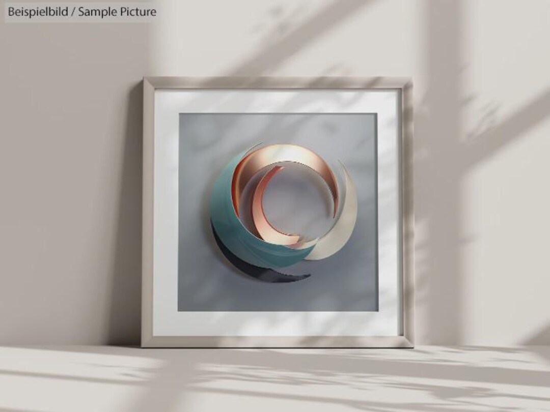 Infinite Loops Digital Art Print | Modern Geometric Wall Decor ...