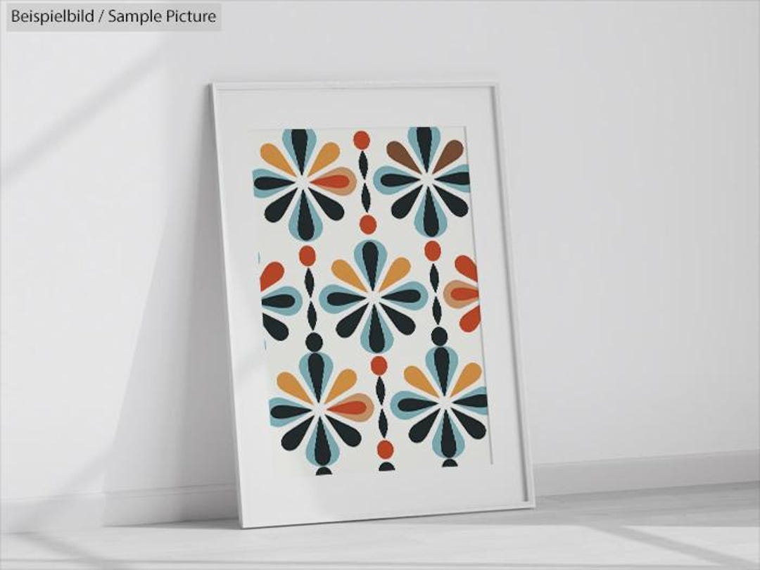 Retro Rhythms | Vibrant Mid-century Geometric Art | Digital Download ...
