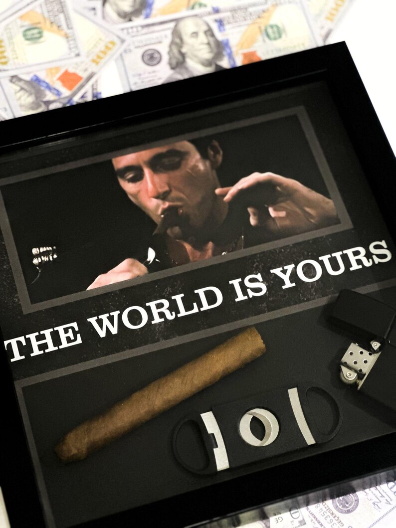Scarface Shadow Box - Tony Montana "the World is Yours" Wall Art ...