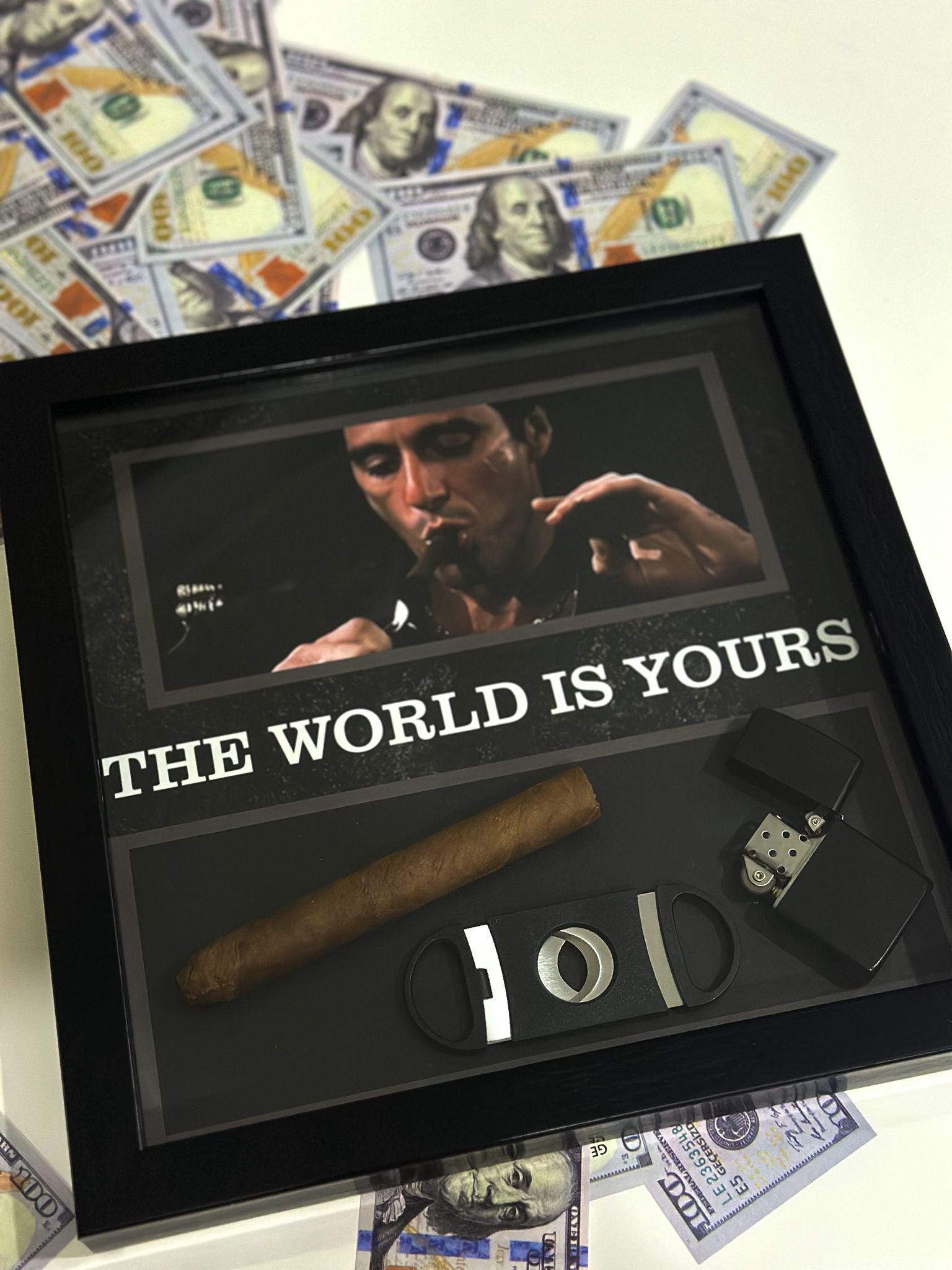 Scarface Shadow Box - Tony Montana "the World is Yours" Wall Art ...