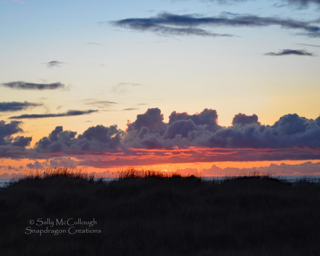 Beach Sunset at Moclips WA Color Photograph - Etsy
