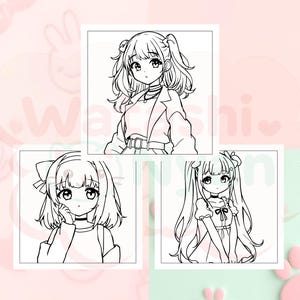 Kawaii Cutecore Girls Coloring Book for Teens & Adults – 32 Aesthetic ...
