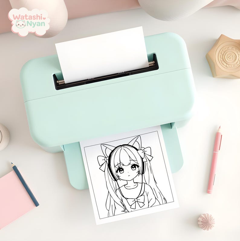 Kawaii Cutecore Girls Coloring Book for Teens & Adults – 32 Aesthetic ...