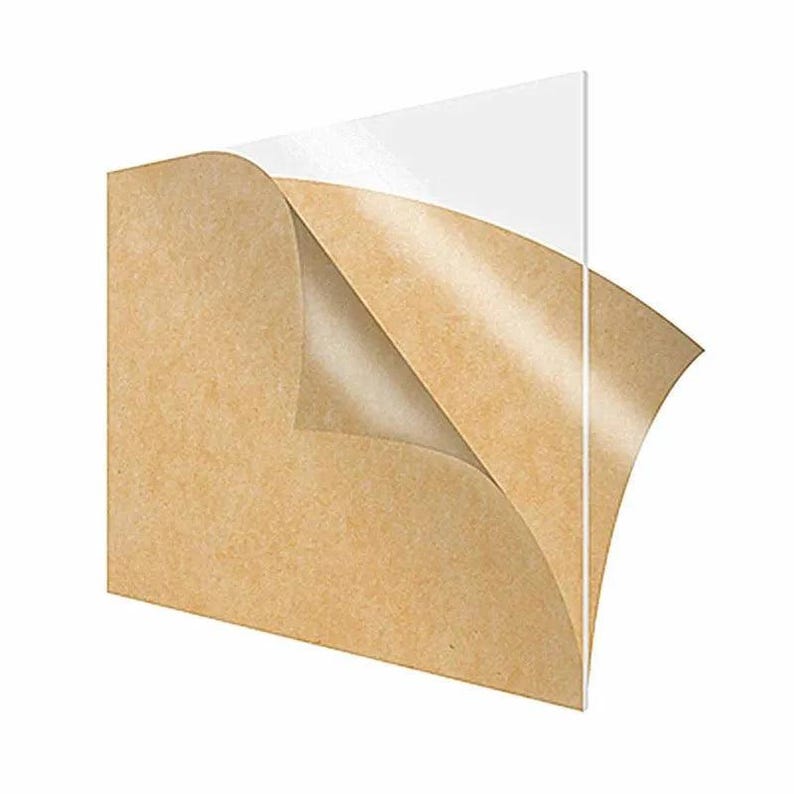 Clear Acrylic Sheet 1/8" Thick – Plexiglass for DIY, Crafts, Glowforge ...