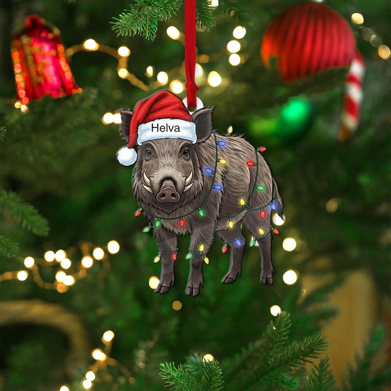 Boar Christmas Ornament - Etsy UK