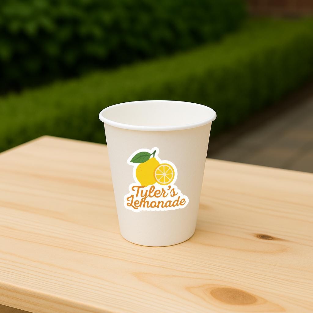 Personalized Lemonade Tapestry, Custom Summer Bunting Banner & Cup ...