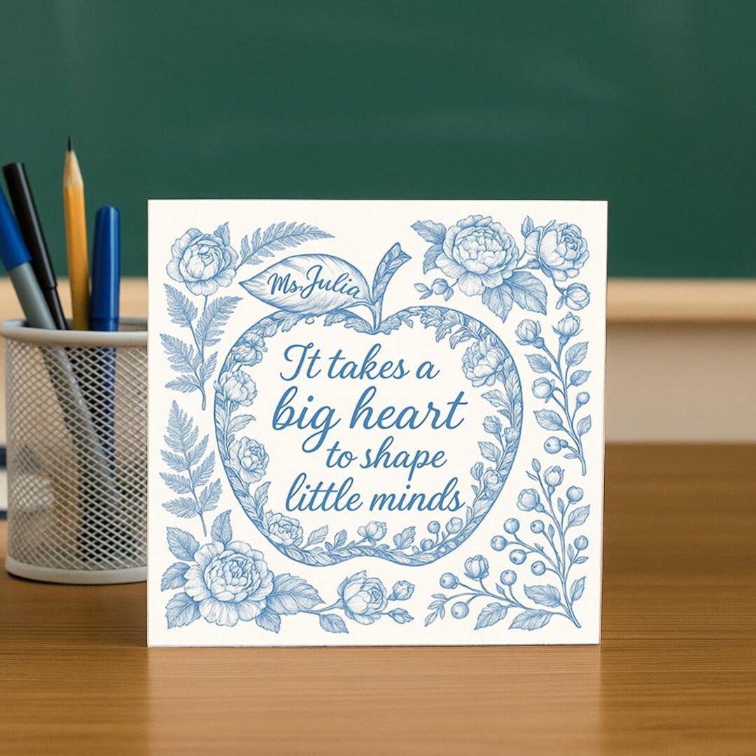 It Takes a Big Heart to Shape Little Minds – Personalized Teacher Gift ...