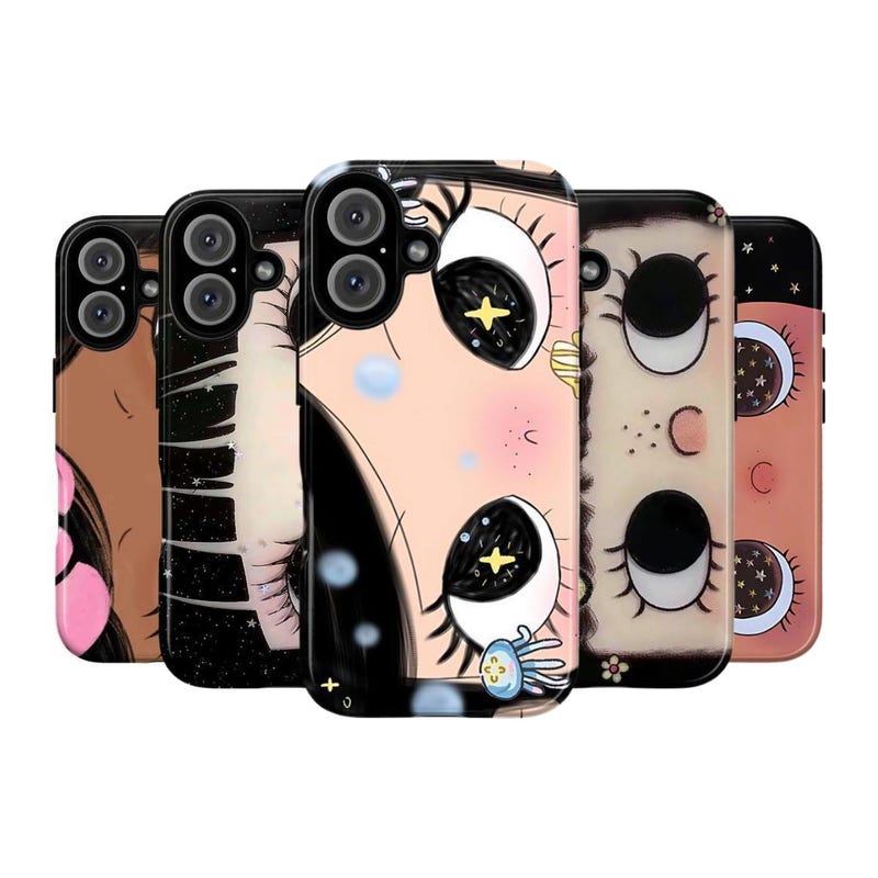 Cartoon Eyes Phone Case - Etsy