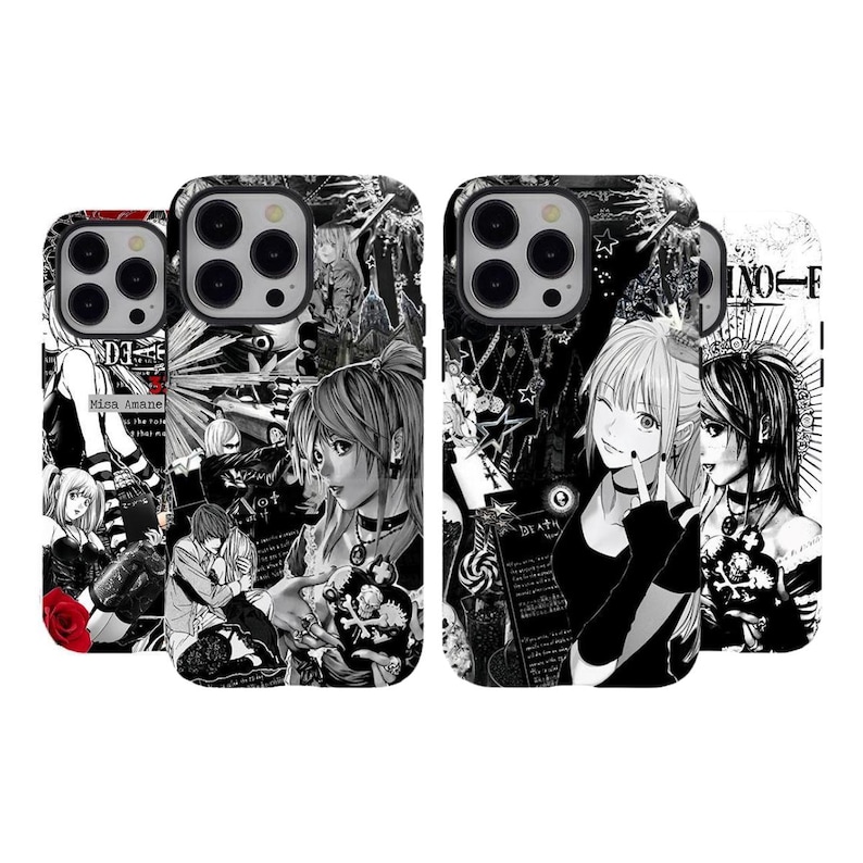 Gothic Anime Girl Collage Double Layer Phone Case | Dark Manga Art ...