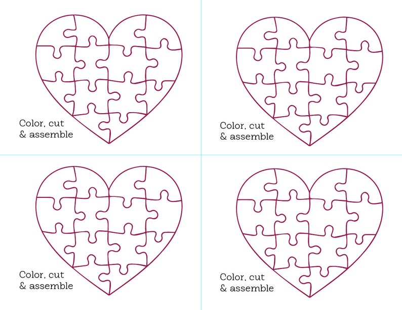 Valentine Activity Printable - Etsy