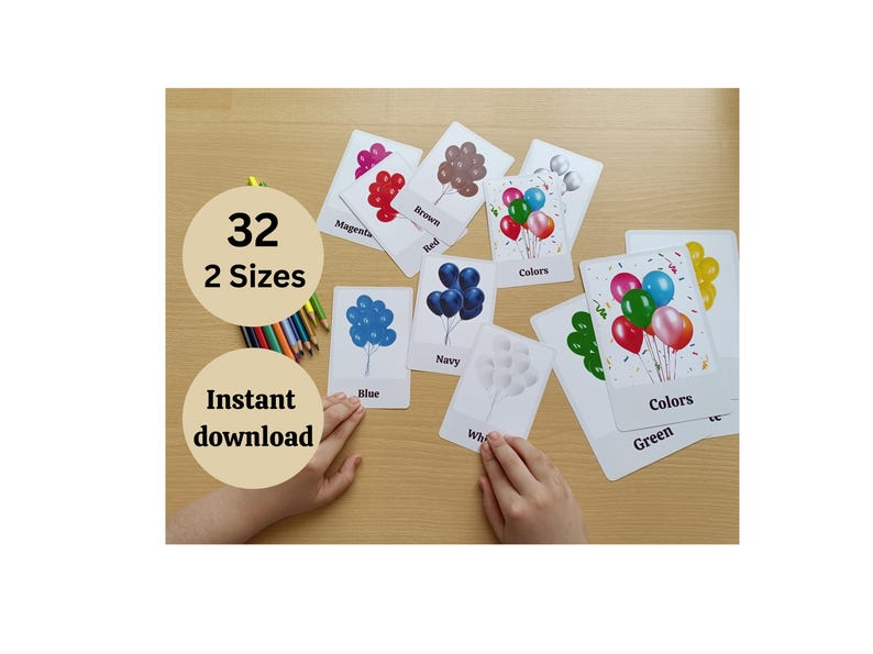 Colors Flashcards - Preschool Flashcards - Toddler Flashcards -kids ...