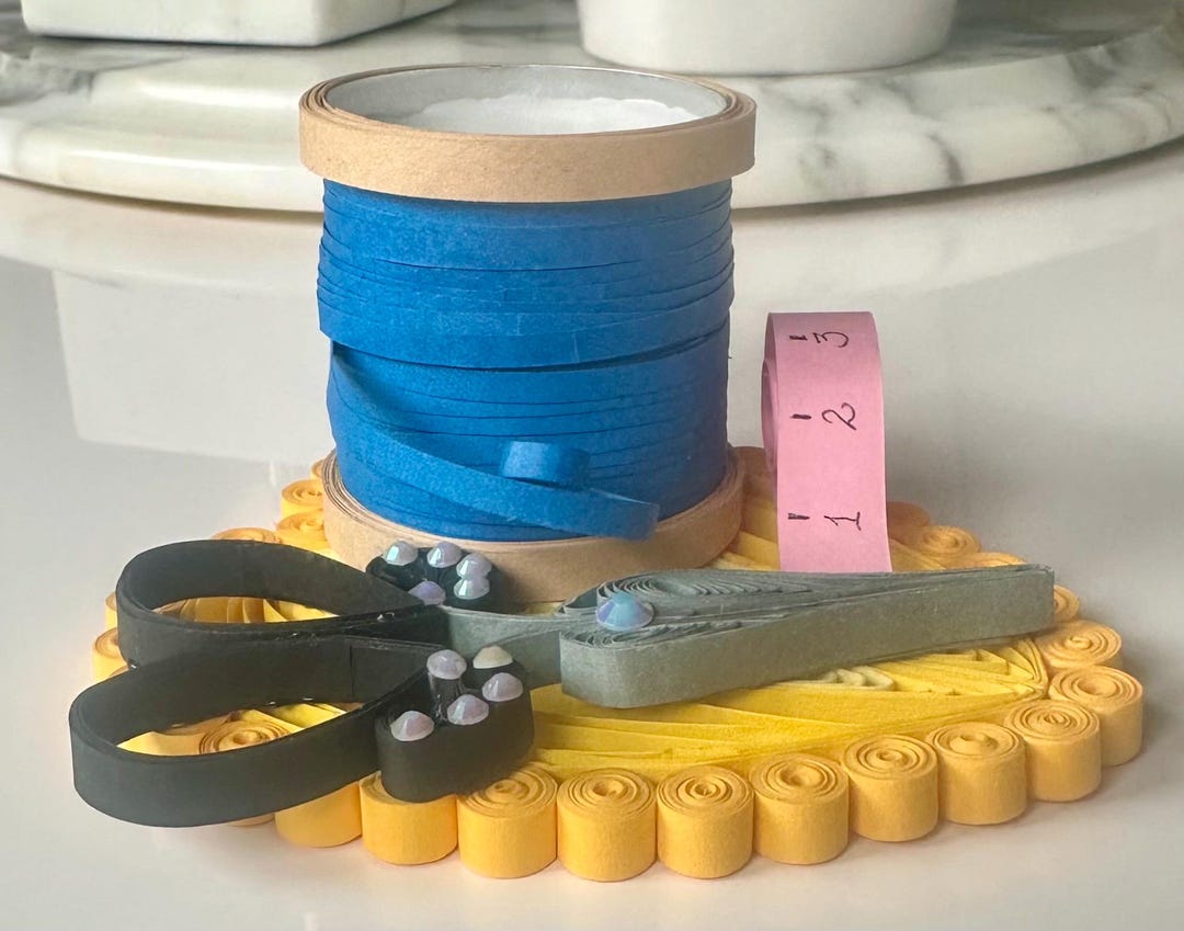 Quilled Spool of Thread Candle: Unique Handmade Double Votive With ...