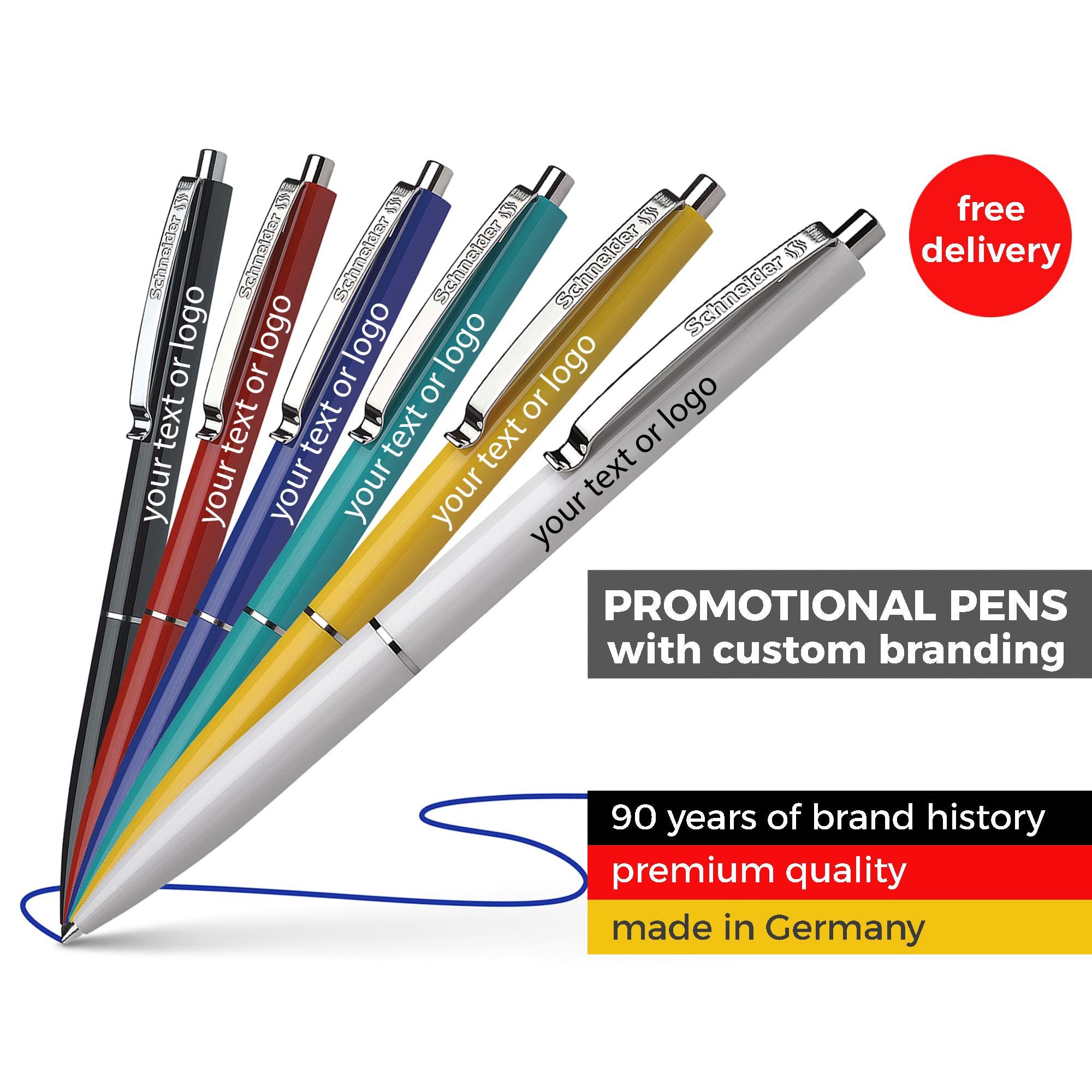 Custom Logo Schneider Ballpoint Pens: Promotional Corporate Gifts - Etsy