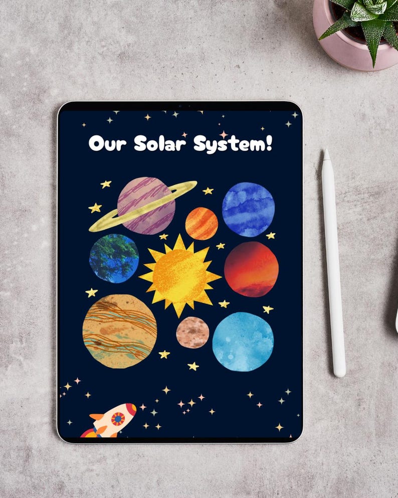 Printable Solar System Info Book for Kids | Planet Facts, Cute ...