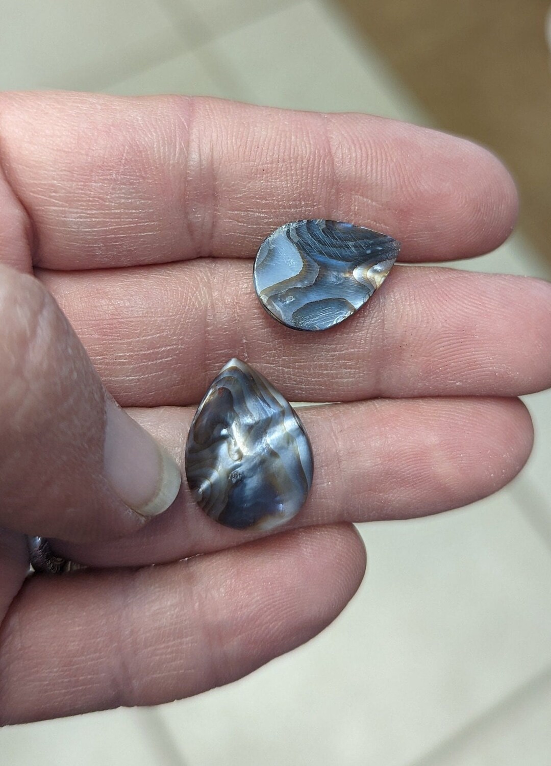 River Clam Teardrop for Jewelry Craft - Etsy