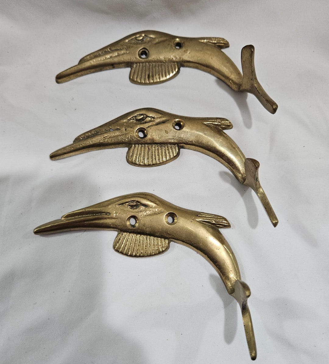 Vintage Iron Whale Nautical Hooks - Etsy