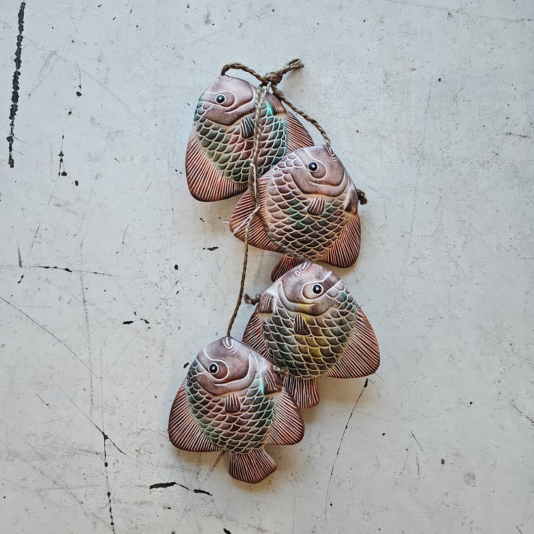 Ceramic String of Fish - Etsy