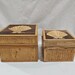 Vintage Bamboo Nesting Boxes With Shell Design - Etsy