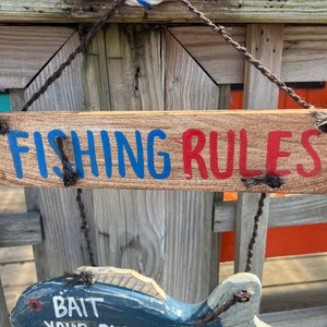 Fishing Rules Sign - Etsy