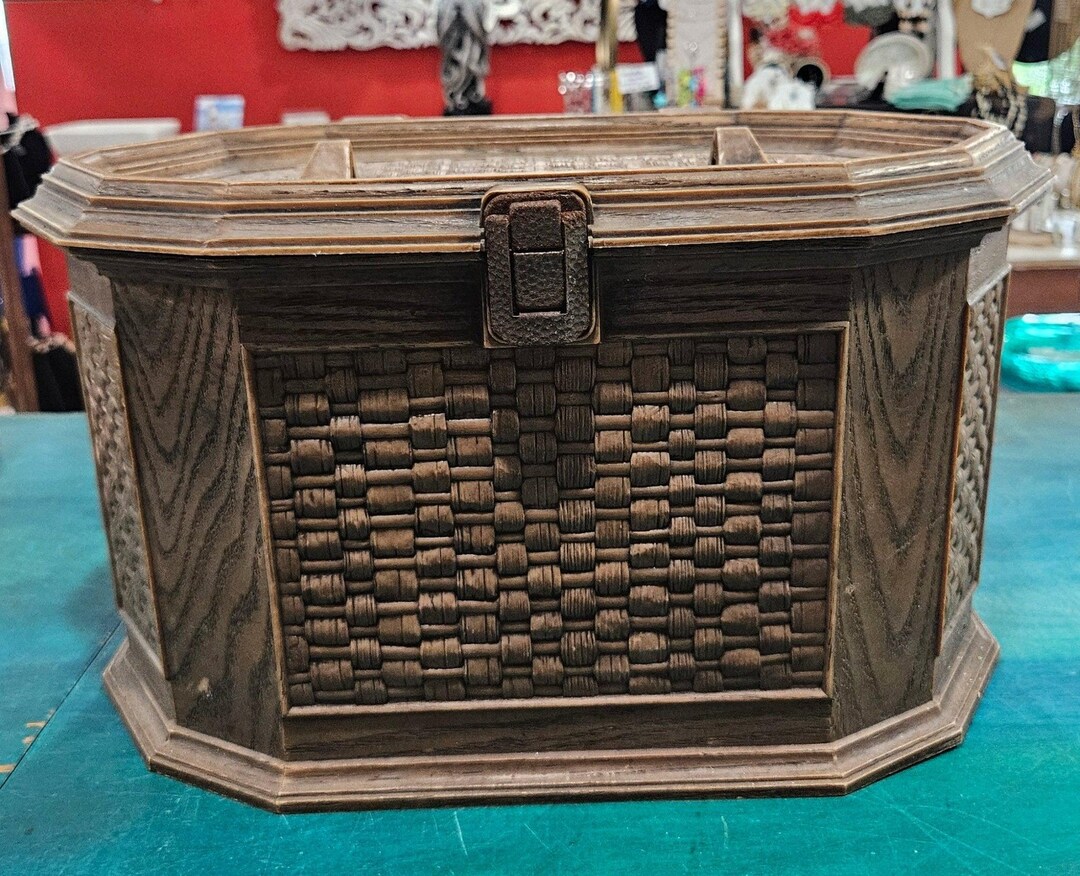 Vintage Lerner Plastic Sewing Box – 1970s-1980s Storage Chest – 15.5" X ...
