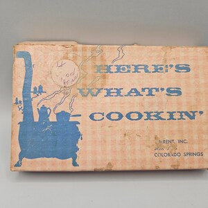 Vintage Here's What's Cookin' Recipe Cards - Etsy