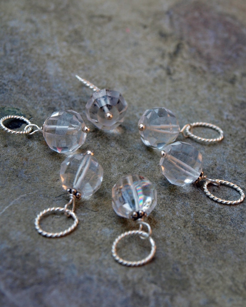 Clear Quartz Ball Charm Pendant 32 | Etsy