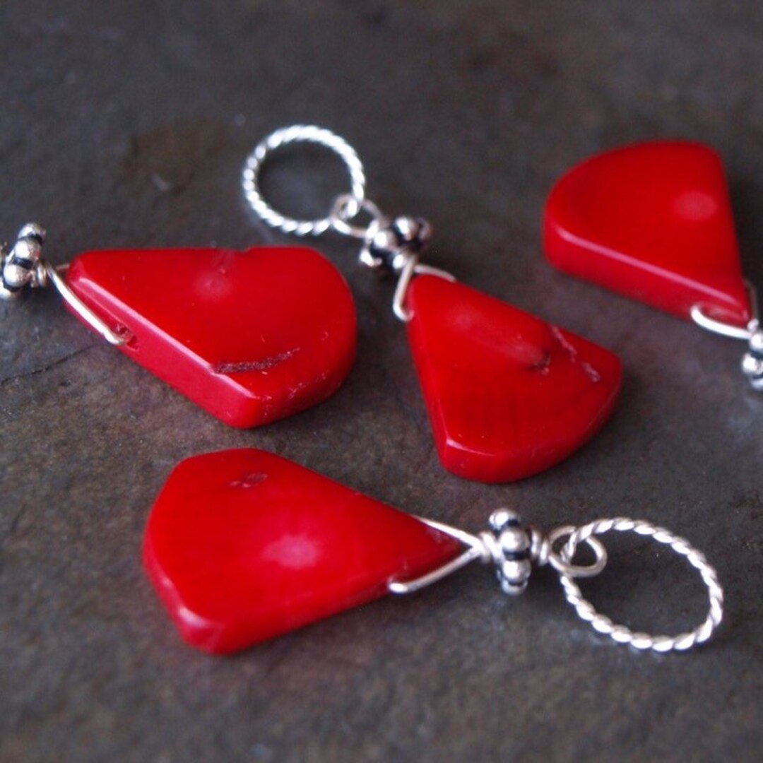 Coral Charm Pendant #193 - Etsy