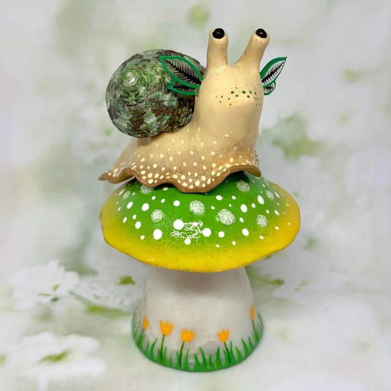 Polymer Clay Snail - Etsy