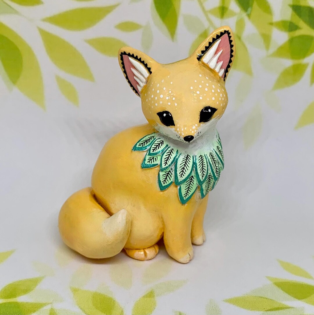 Fennec Fox Polymer Clay Handmade Figurine - Etsy