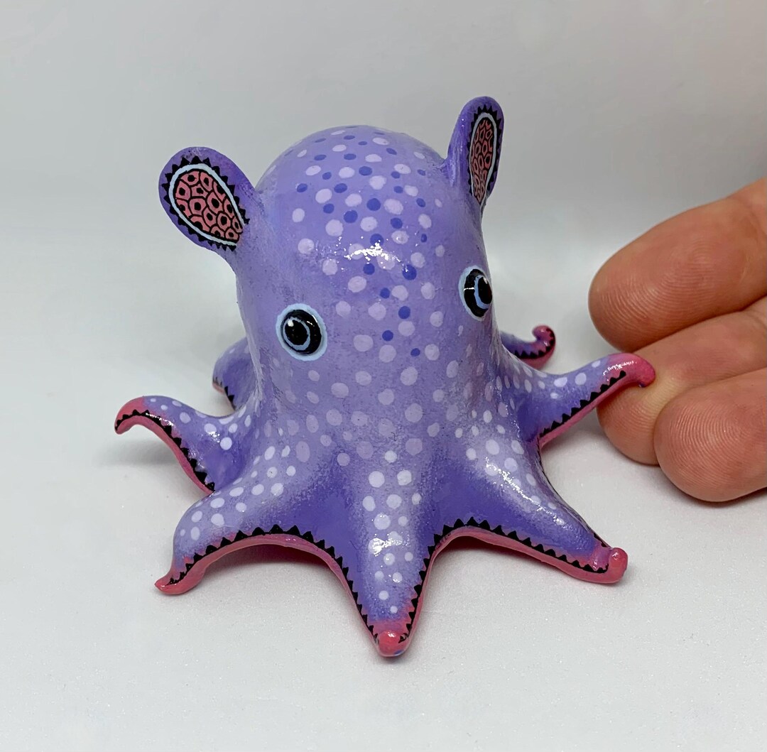 Dumbo Octopus Polymer Clay Handmade Figurine - Etsy