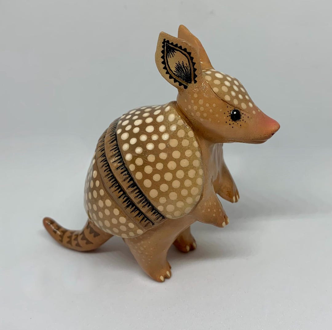 Armadillo Polymer Clay Handmade Figurine - Etsy