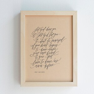 Art Print, Calligraphy, Max Lucado Quote - Etsy