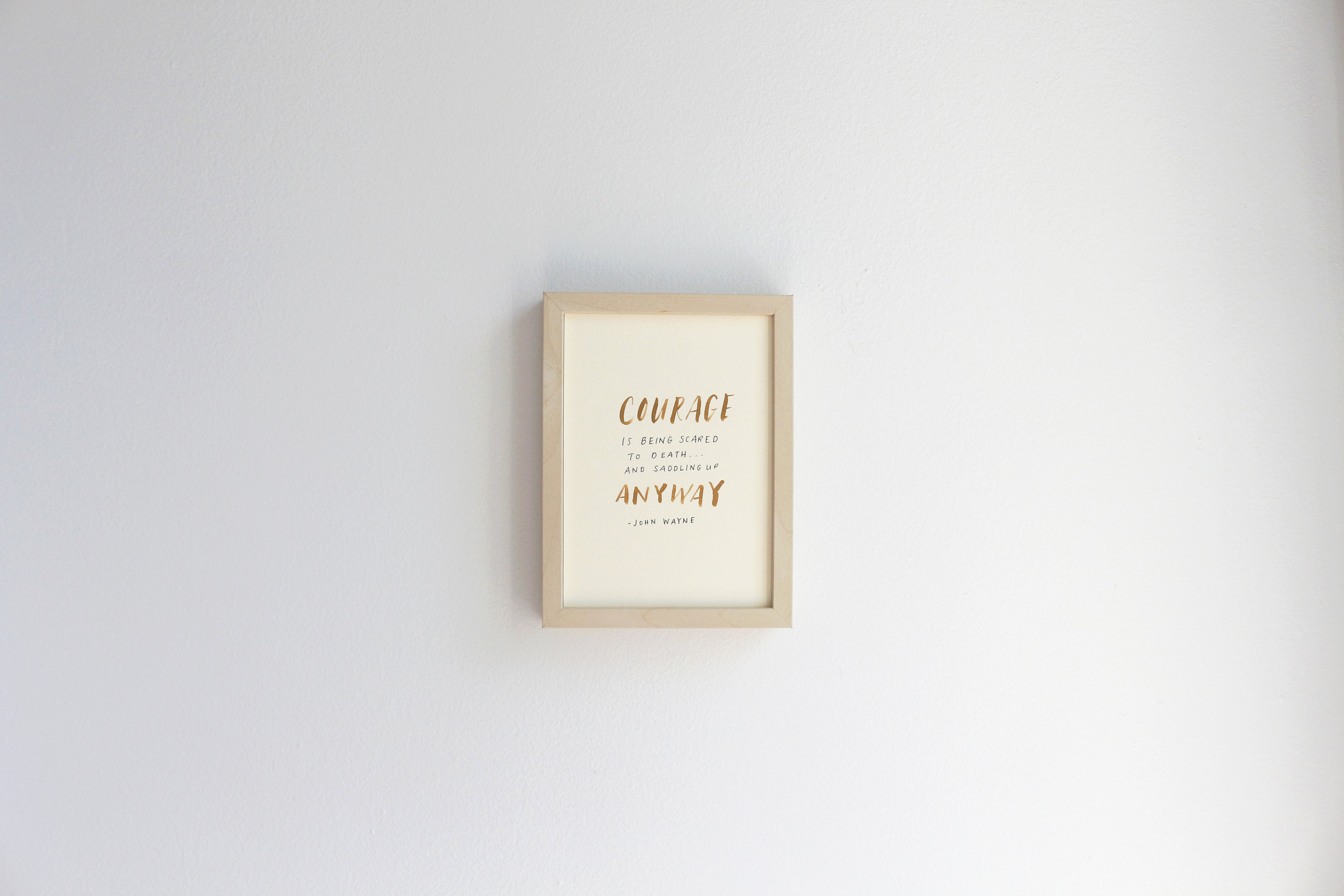 Art Print Lettering John Wayne Quote - Etsy