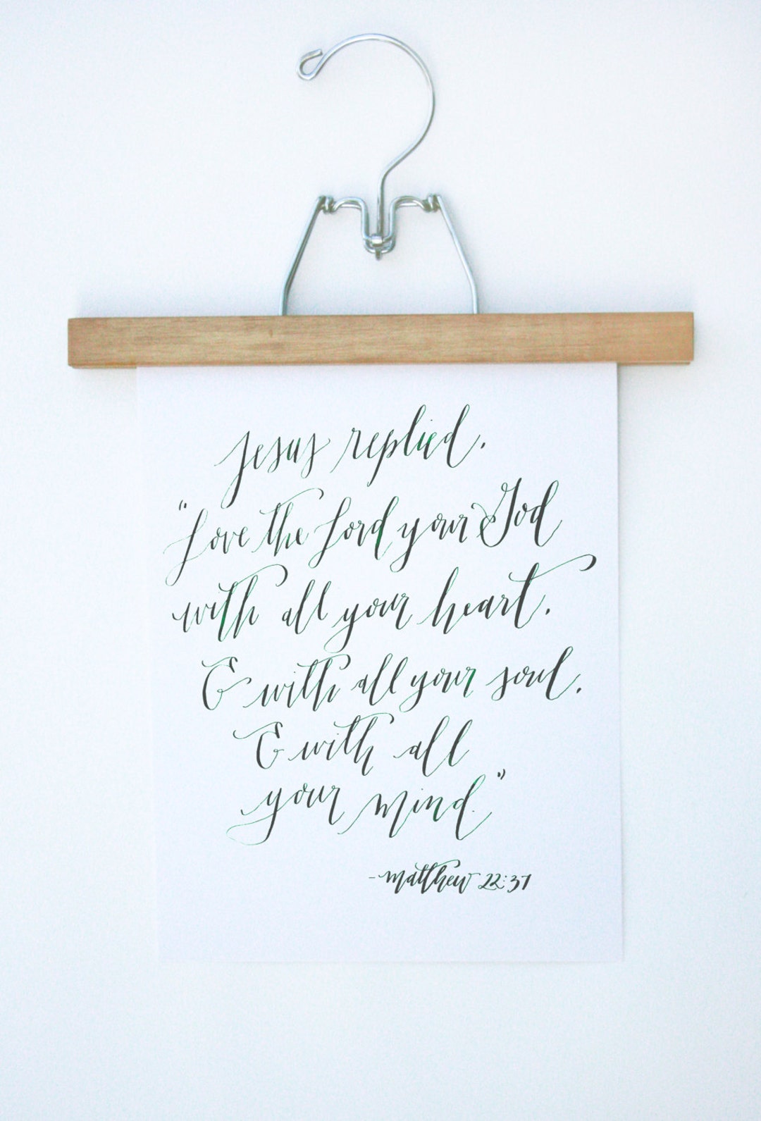 Custom Calligraphy Print, 8x10 - Etsy