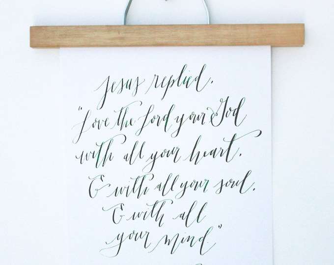 Custom Calligraphy Print, 8x10 - Etsy