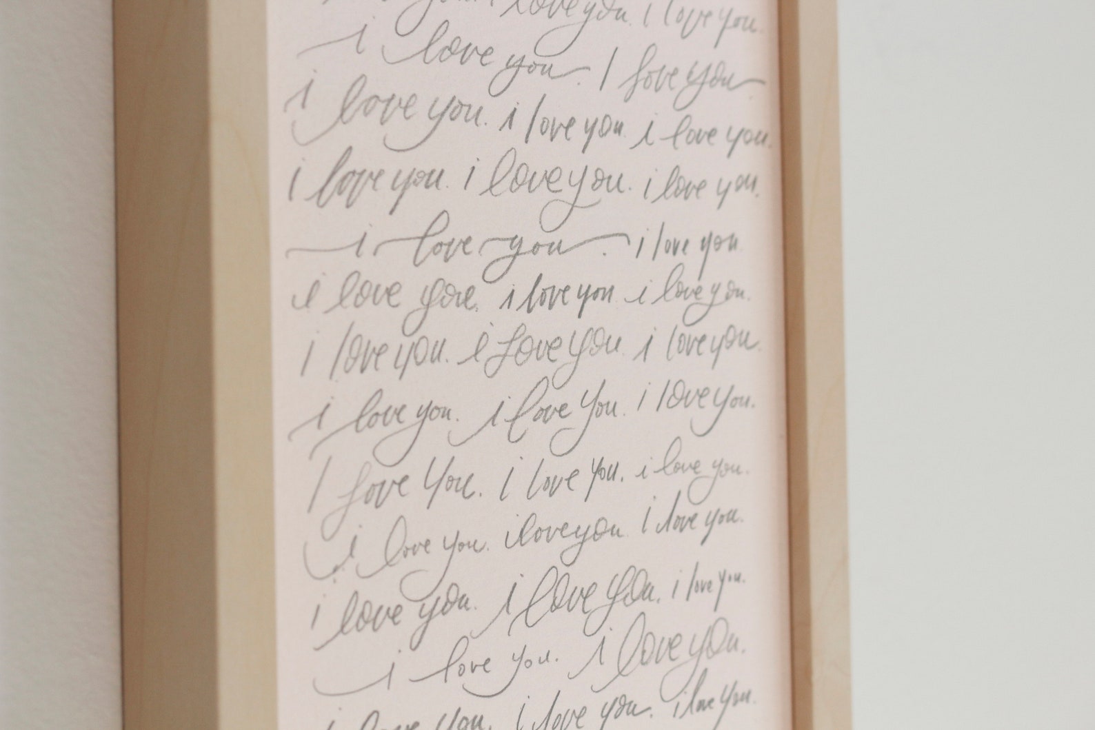 Art Print, Calligraphy, I Love You - Etsy