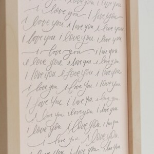 Art Print, Calligraphy, I Love You - Etsy