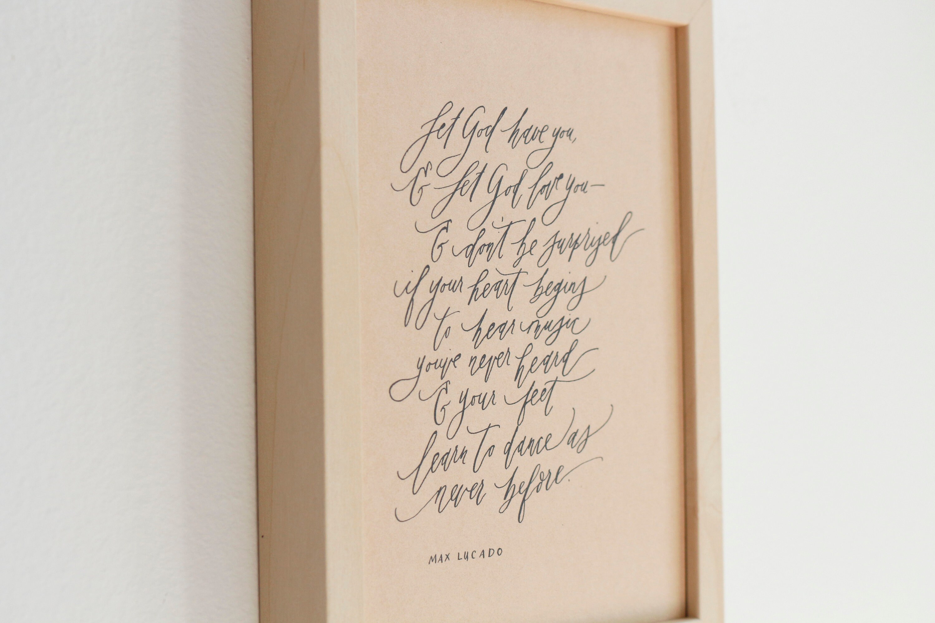 Art Print Calligraphy Max Lucado Quote - Etsy