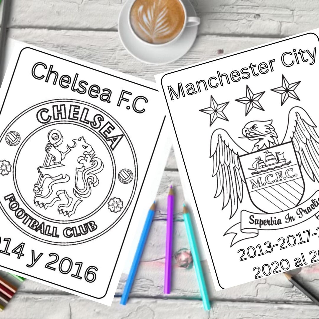Coloring Pages Printable Soccer Clubs Logos Premier League Winners for ...