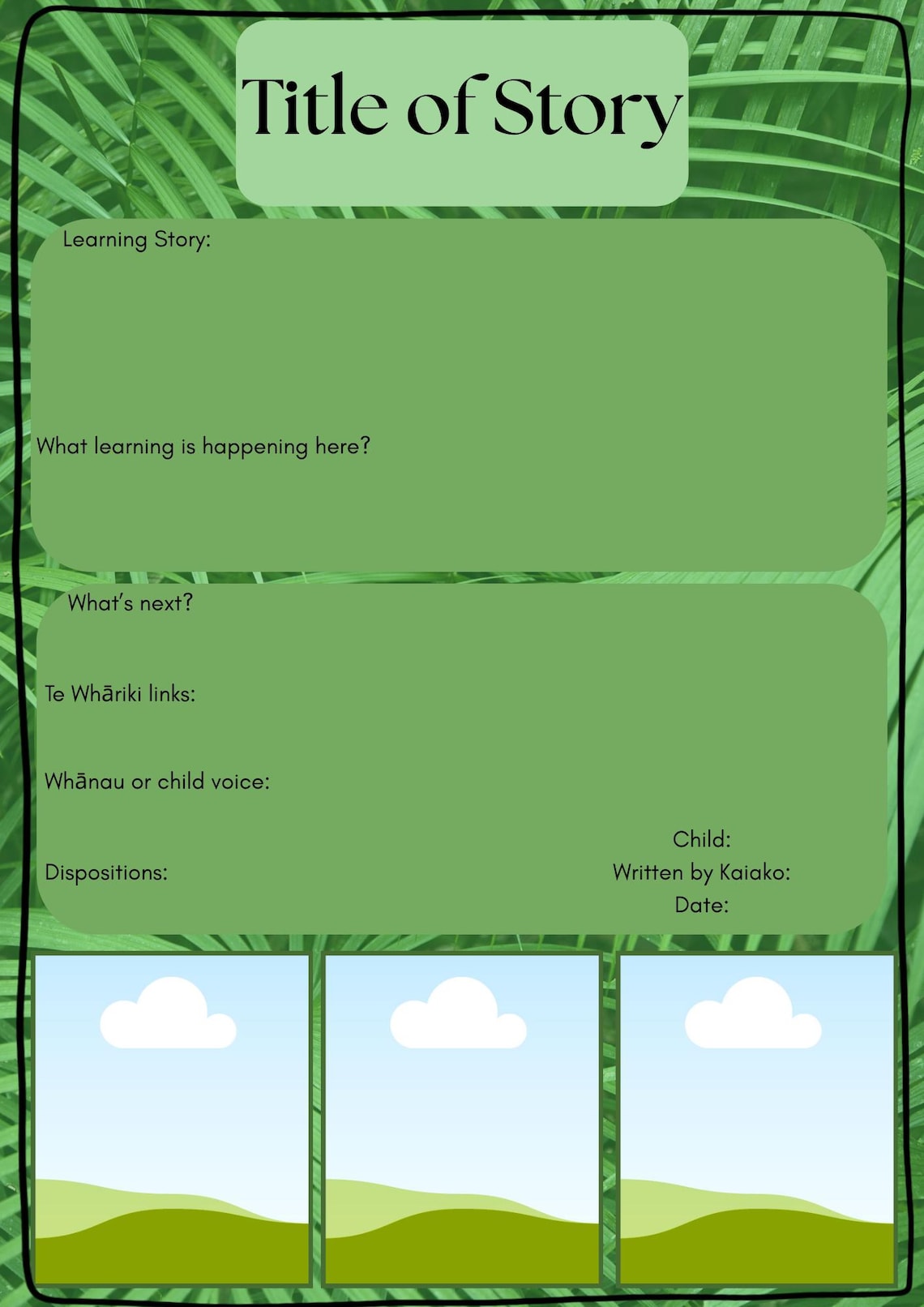 Editable ECE Learning Story Templates Plus More. Canva for Early ...