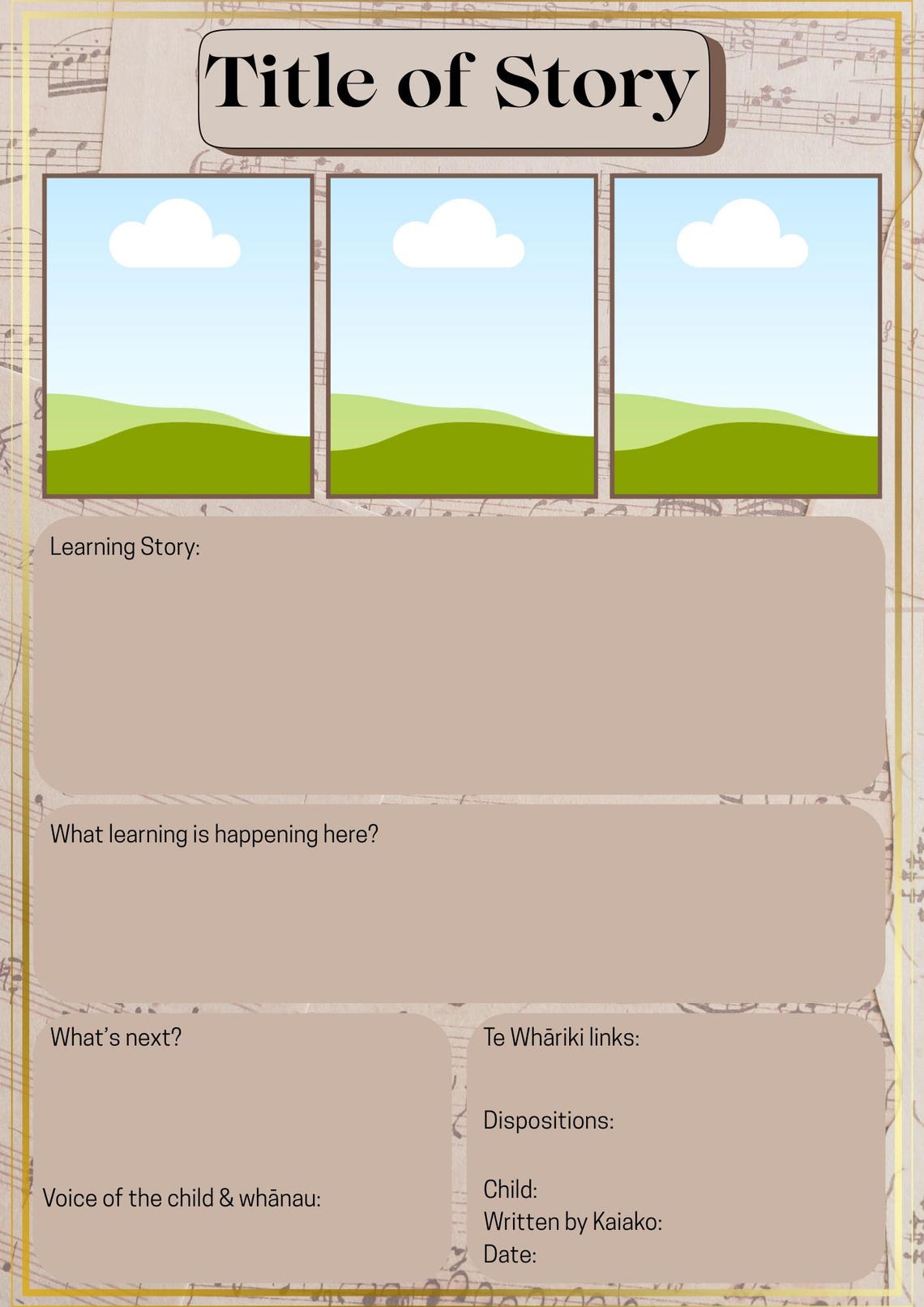 Editable Learning Story Template and More | Te Whāriki Aligned | NZ ECE ...