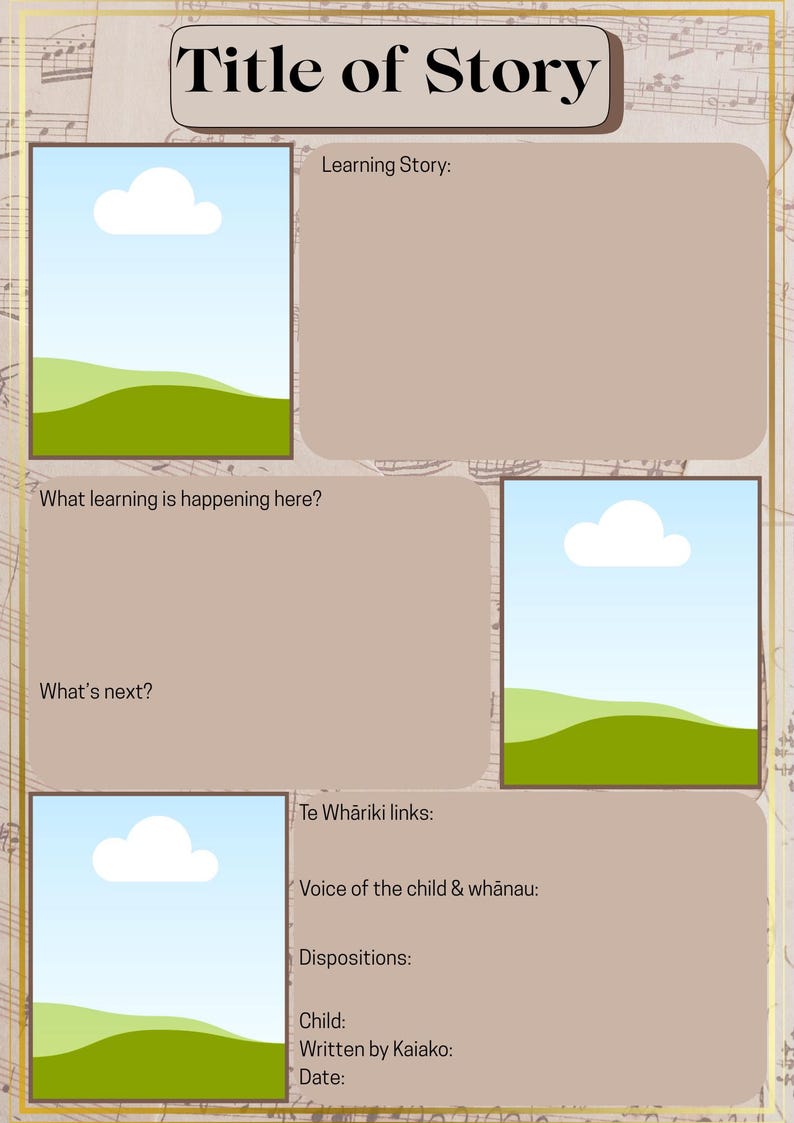 Editable Learning Story Template and More | Te Whāriki Aligned | NZ ECE ...