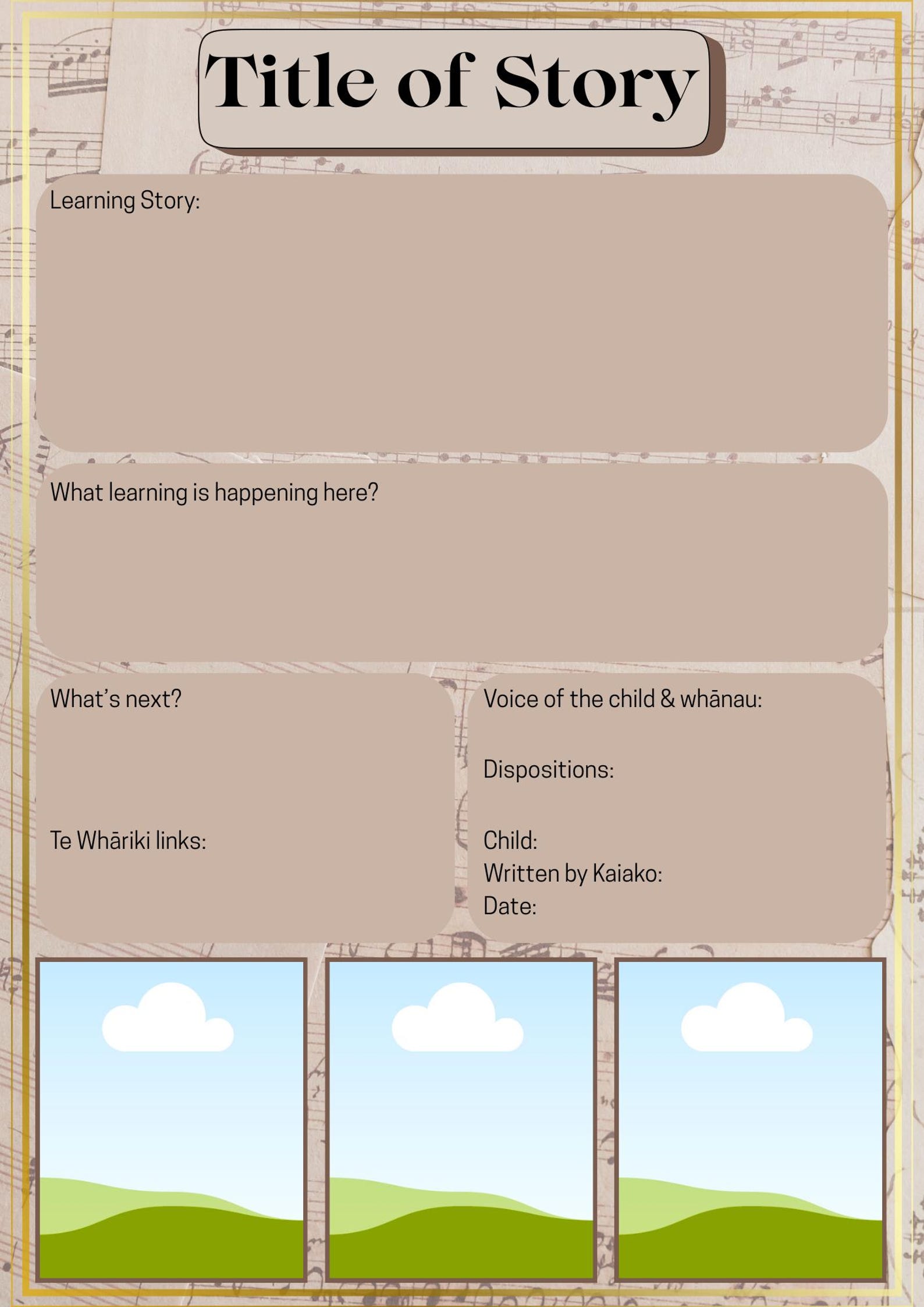 Editable Learning Story Template and More | Te Whāriki Aligned | NZ ECE ...