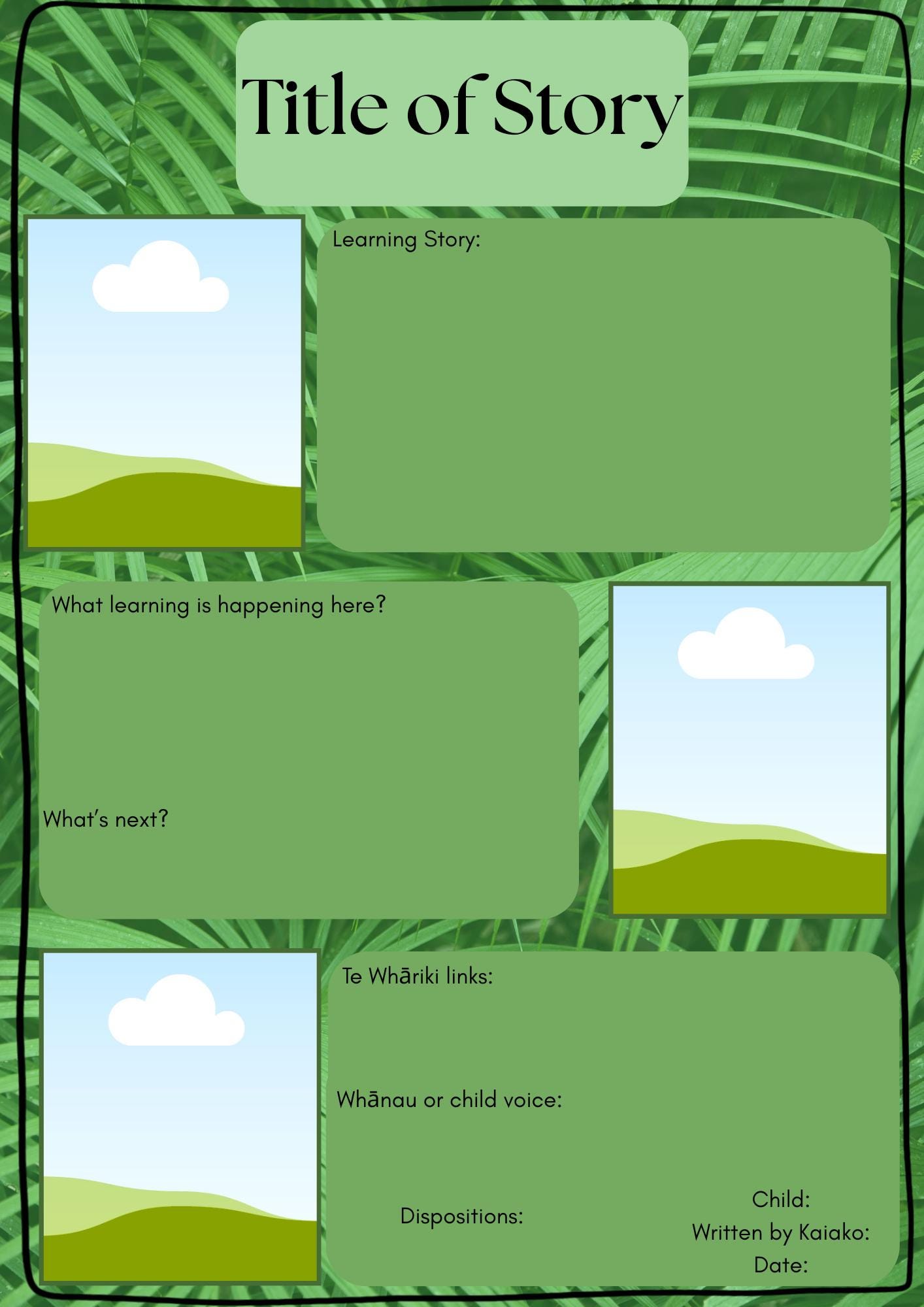 Editable ECE Learning Story Templates Plus More. Canva for Early ...
