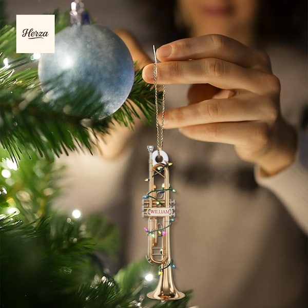 Trumpet Ornament - Etsy