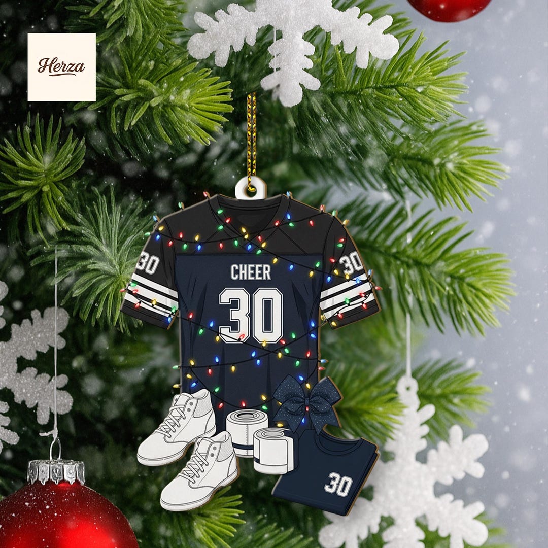 CUSTOMIZABLE Cheerleading Ornament, PERSONALIZABLE Christmas Tree ...