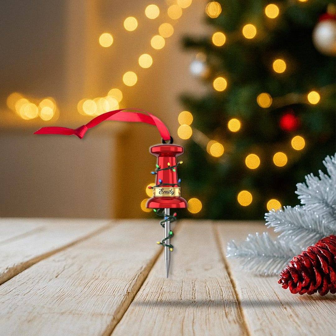 CUSTOMIZABLE Pushpin Ornament, PERSONALIZABLE Office Gift, Unique Desk ...