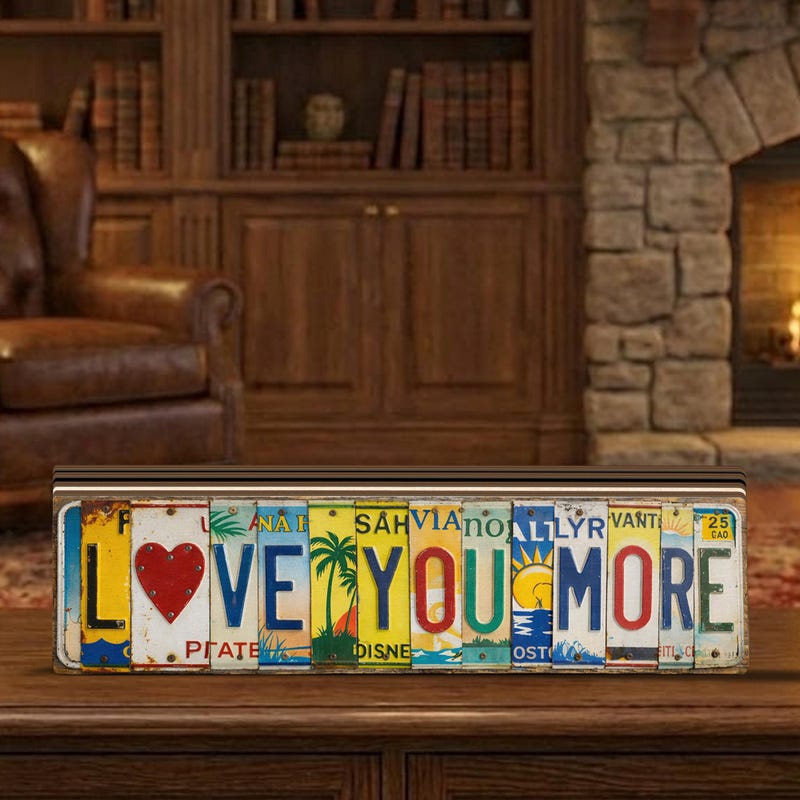 I Love You License Plate - Etsy