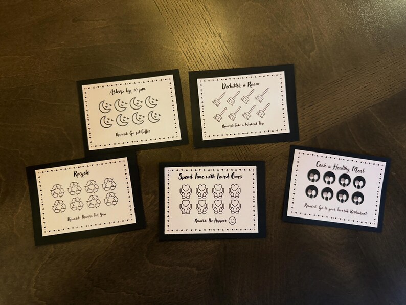 Fun 2026 Motivational Punch Card Set - Etsy Canada