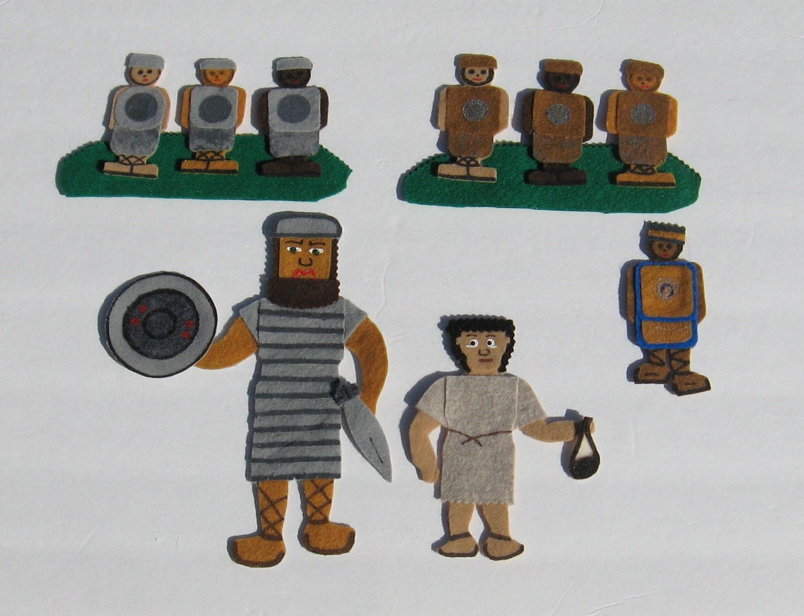 Goliath and David Felt Character Set - Etsy